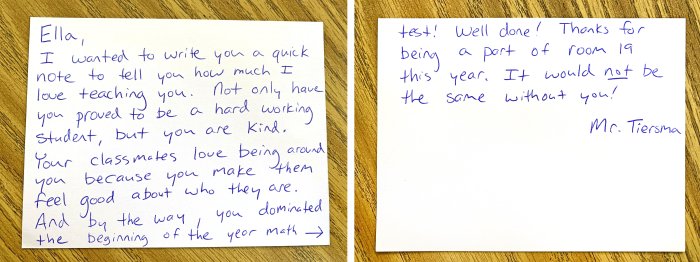 The Value of Mailing Encouraging Notes to K-12 Students | Edutopia