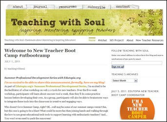 New Teacher Boot Camp Week 5 - Using Blogs | Edutopia