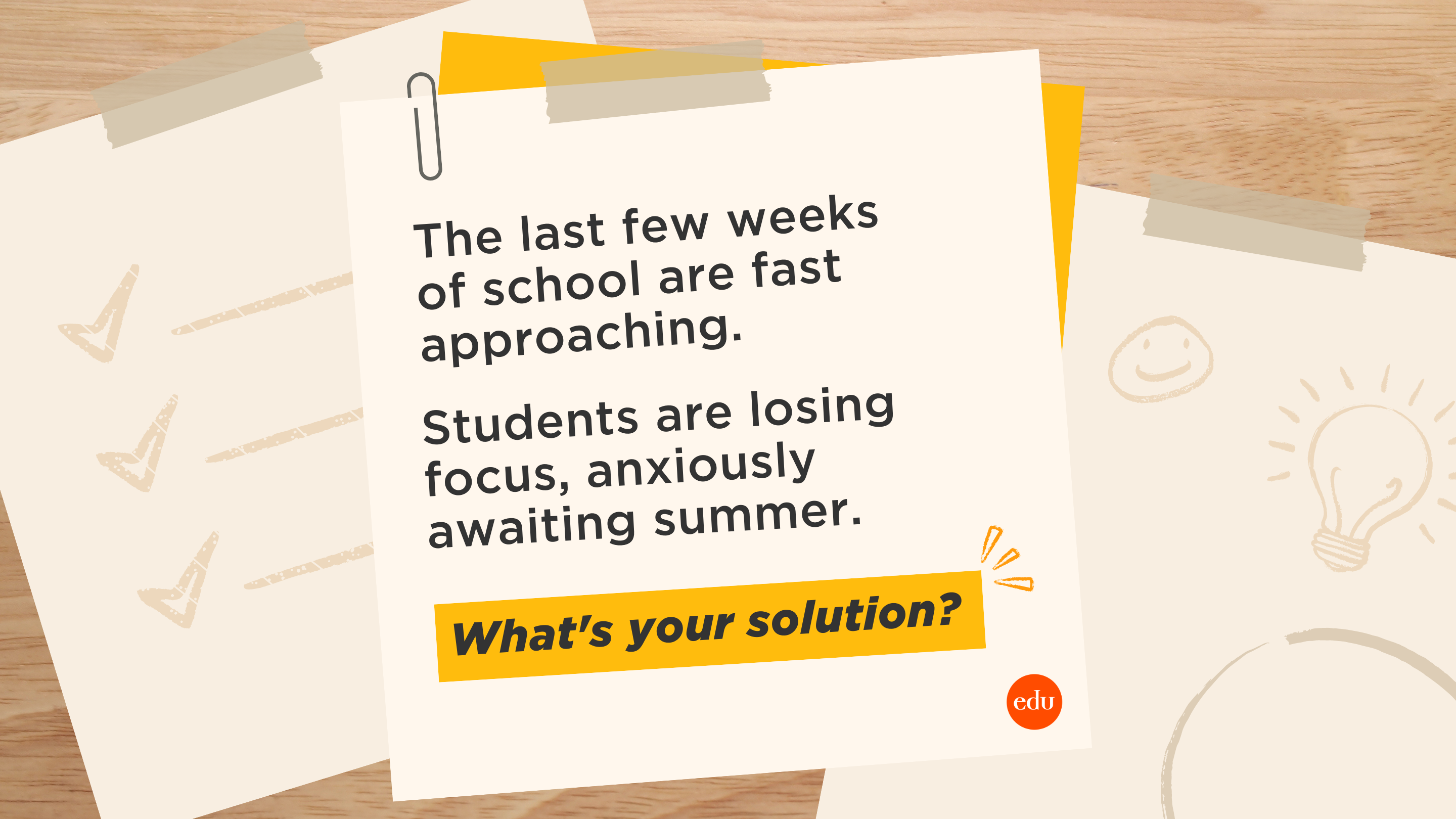Question: What's Your Solution to Students Losing Focus? | Edutopia